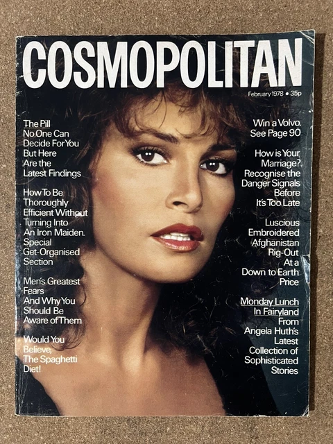 COSMOPOLITAN UK MAGAZINE Raquel Welch February 1978 Vintage British ...