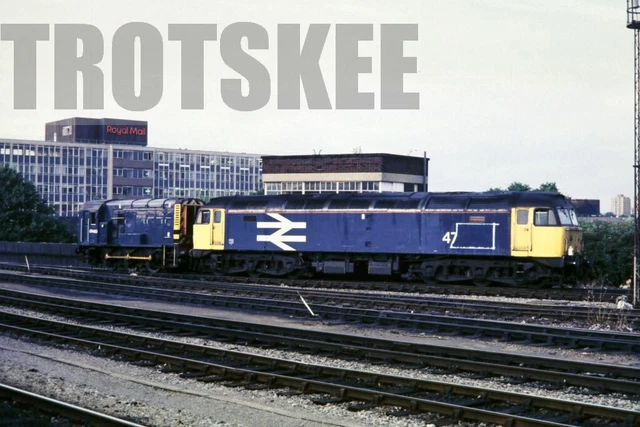 35MM SLIDE BR British Rail Diesel Loco Class 47/08 47646/08843 Bristol ...