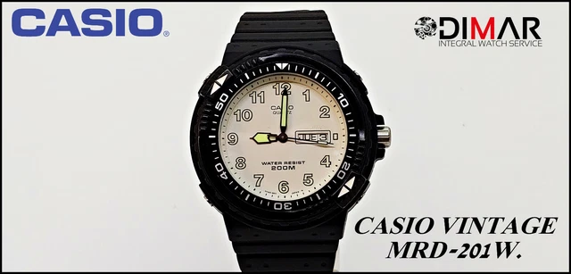 CASIO VINTAGE DIVER MRD-201W-7BV QW.394. Japan. WR.200m. AÑO.1988 EUR ...