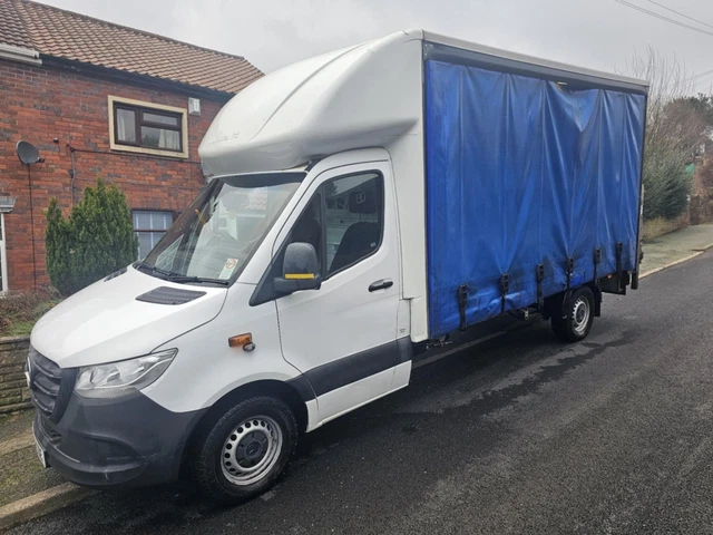 MERCEDES SPRINTER LUTON Curtainside Tail Lift 2019 no VAT £12,500.00 ...