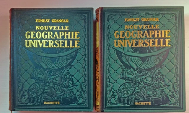 NOUVELLE GÉOGRAPHIE UNIVERSELLE de 1922 par Ernest GRANGER en 2 Volumes ...