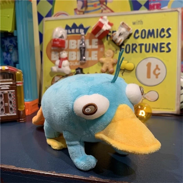 PERRY THE PLATYPUS Phineas Ferb Disney- Parks Plush Doll Blue Duckbill ...