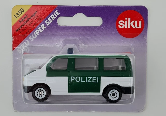 SIKU 1350 VW T4 Caravelle, Polizei Mannschaftswagen ca. 1:62, in OVP EUR 10,00 - PicClick DE
