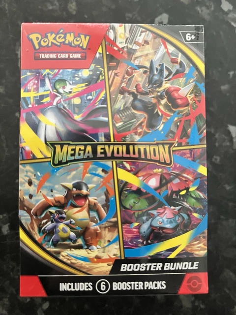 POKÉMON TCG MEGA Evolution Booster Bundle New/Sealed (contains 6 packs ...