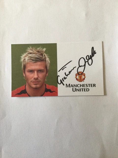 DAVID BECKHAM ( Manchester United ) Signed Club Card. £56.05 - PicClick UK