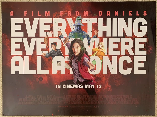 EVERYTHING EVERYWHERE ALL at Once (2022), Original UK Cinema Quad ...