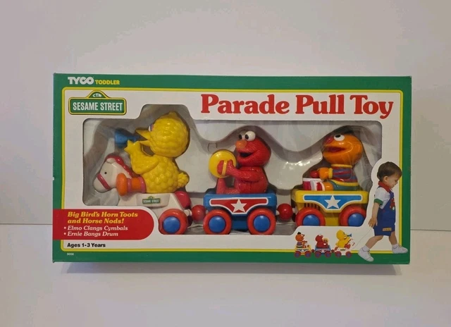 VINTAGE SESAME STREET Parade Pull Toy By Tyco 1994 New In Box £79.99 ...