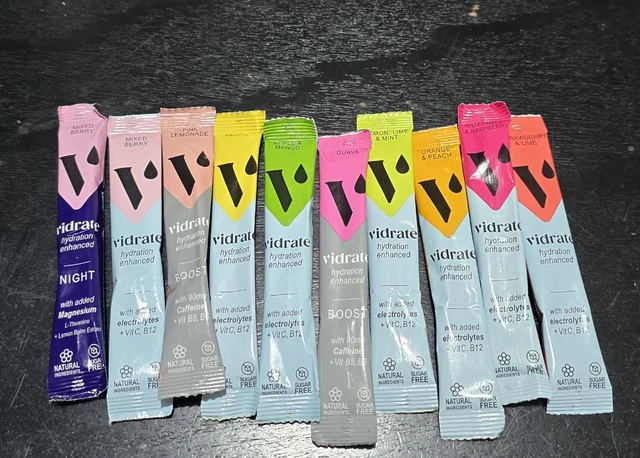 VIDRATE 10 PACK Drink Sachets ,Wellness Reset – Electrolytes with ...