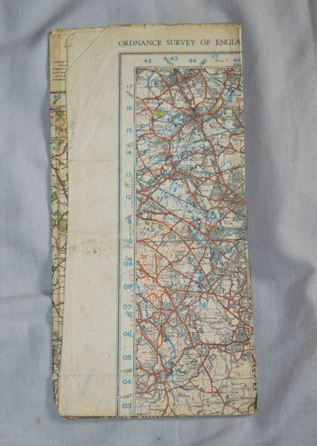 WW2 BRITISH MILITARY Map 1942, Ordnance Survey One-Inch Sheet 72 ...