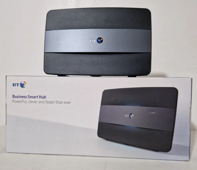 BT BUSINESS SMART Hub Wireless 4 Ports Router Ethernet Broadband Filter ...