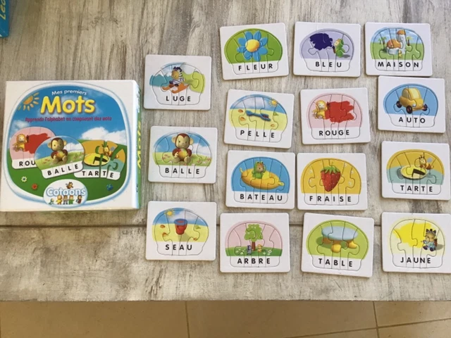 JEU ÉDUCATIF MES premiers mots COTOONS EUR 6,00 - PicClick FR