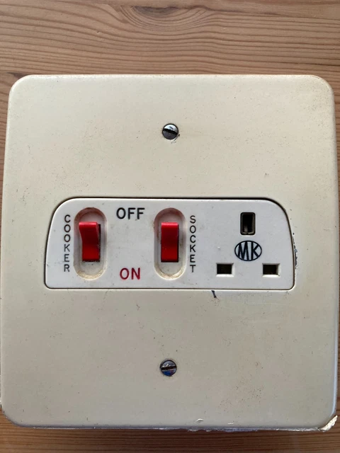 VINTAGE MK COOKER and Socket Isolator Switch, 30/50A DP Main Switch ...