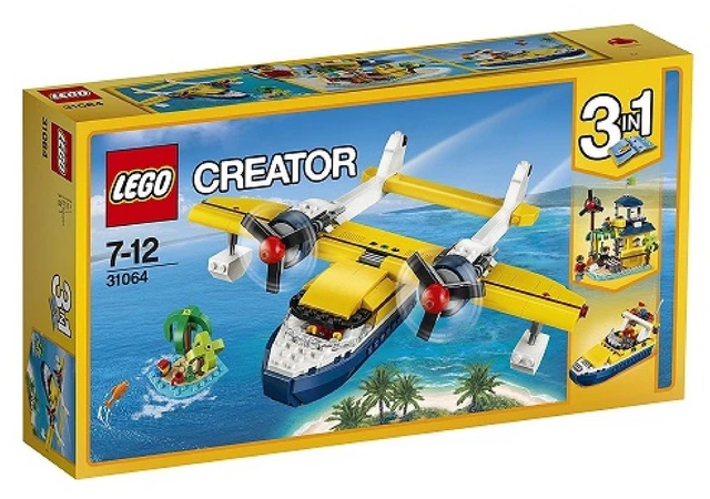 LEGO CREATOR 31064 3 in 1 idrovolante motoscafo capanna new MISB set ...