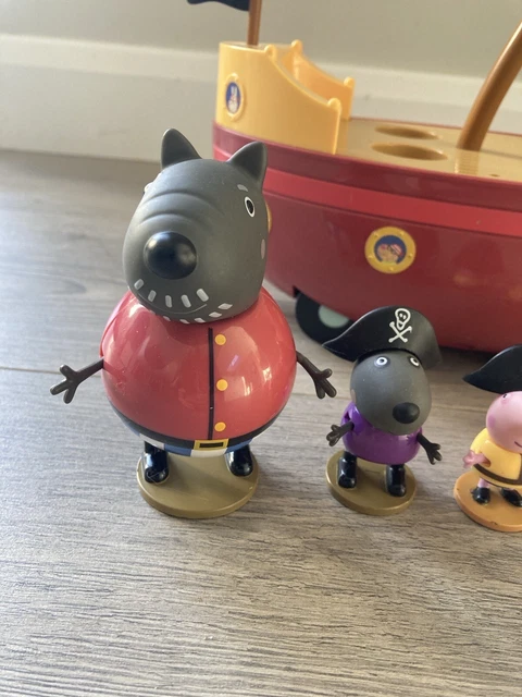 PEPPA PIG PIRATE Boat Ship & Figures Grandad Dog Danny George Toys Toy ...
