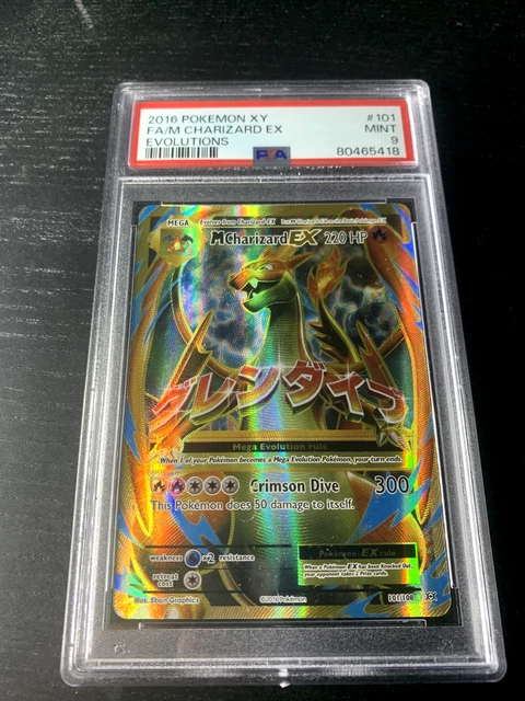 MEGA CHARIZARD EX 2016 Pokemon XY Evolutions Full Art 101/108 comme ...