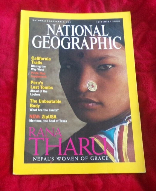 NATIONAL GEOGRAPHIC MAGAZINE September 2000 (Rana Tharu) £3.99 ...