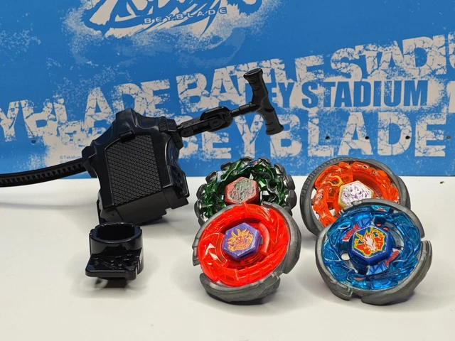 BEYBLADE STARTER SET Metal Fusion BeyBlade Metal Fight Takara Tomy £40. ...