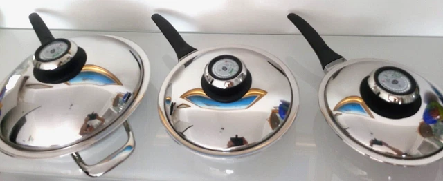 SET PADELLE AMC 6pz DIAMETRO 20-24-28 SERIE 30 PREMIUM SYSTEM EUR 489 ...