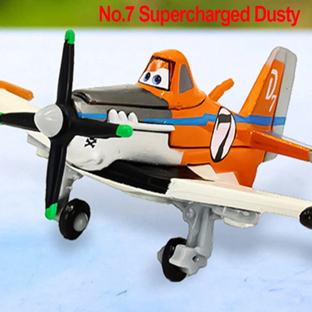 DISNEYS PIXAR PLANES 1:55 Diecast Toy No.7 Supercharged Dusty Model ...