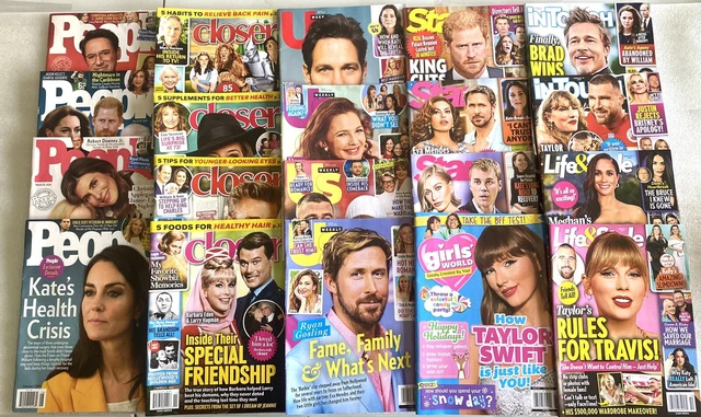 TABLOID MAGAZINES 2024 | LOT OF 20 | US Weekly | Star | People | Taylor ...