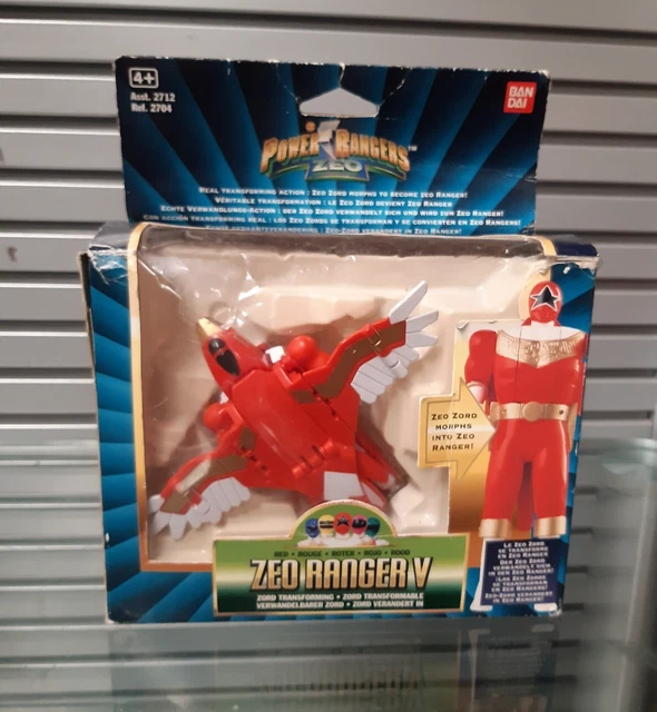 POWER RANGERS ZEO Ranger V Red Transformer figure RARE Vintage Toy ...