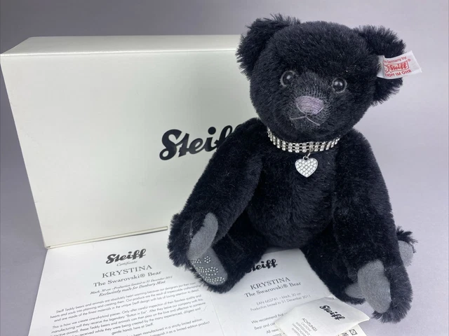 STEIFF KRYSTINA THE Swarovski® Bear Ltd Edition 30cm, Black EAN:663741 - 2011 £129.00 - PicClick UK
