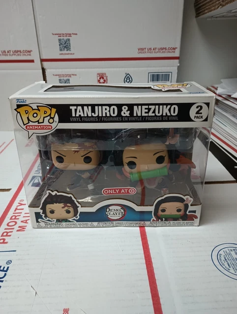 FUNKO POP! ANIMATION Tanjiro & Nezuko Demon Slayer 2 Pack New With ... FUNKO POP! ANIMATION Tanjiro & Nezuko Demon Slayer 2 Pack New With ...