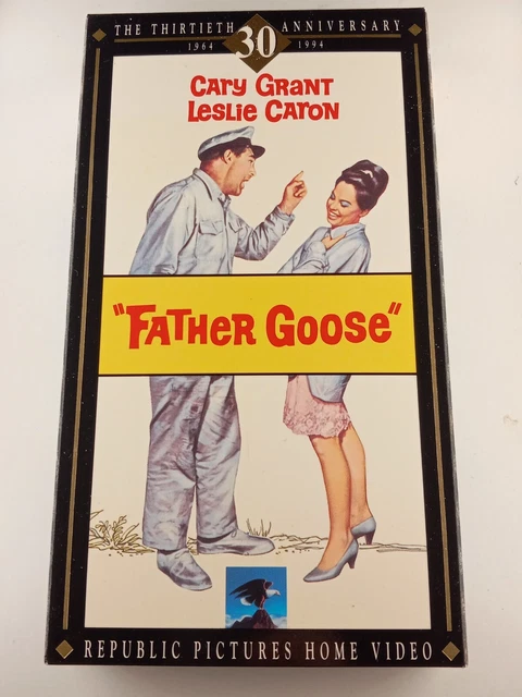 FATHER GOOSE (VHS) 1964 Cary Grant, Leslie Caron, Trevor Howard TESTED ...