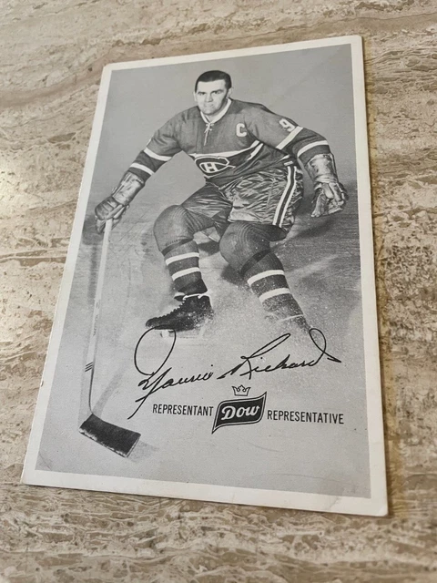 1950'S MAURICE RICHARD Dow Brewery Postcard- Montreal Canadiens HOF ...