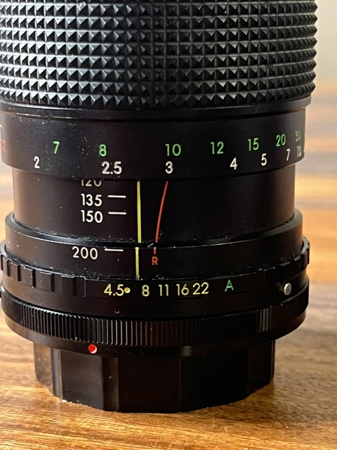 VINTAGE CAMERA LENS MC HANIMEX 80-200mm 52 AUTOMATIC ZOOM C-MACRO 1:4.5 ...