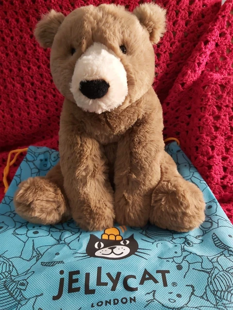 JELLYCAT WOODY BEAR Chocolate Brown Bear Medium 26cm,Brand New,Rare,UK Official £60.00 - PicClick UK