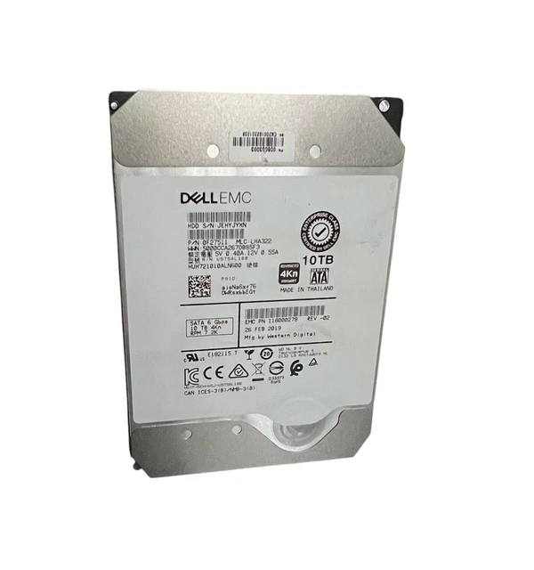 EMC ISILON 005033003 10TB 7.2K 6Gbps 3.5" SATA HDD A2000 H500 118000278 ...