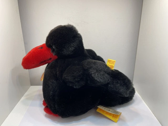 PELUCHE STEIFF ANIMAL 064432 corbeau Hucky 22 cm. Excellent état EUR 39 ...