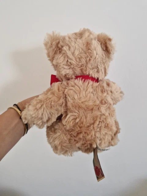 KEEL TOYS - Blonde Plush Teddy Bear with Red Ribbon £5.49 - PicClick UK