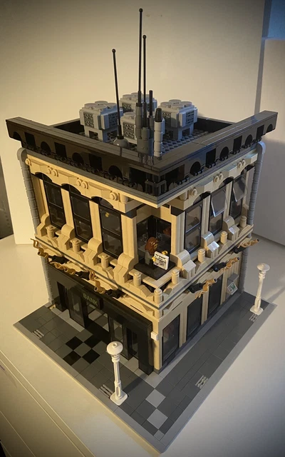 LEGO MOC DIY, BANK, modular house, fits 10211 £219.18 - PicClick UK