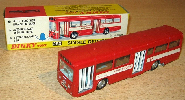 DINKY TOYS AEC 'Red Arrow' Single Decker Bus VGC no.283 £21.00 ...