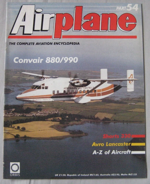 AIRPLANE ISSUE 54 Convair 880/990 poster, Avro Lancaster Cutaway ...