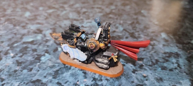 SPACE MARINE CAPTAIN on bike Ravenwing Warhammer 40k Deathwatch ...