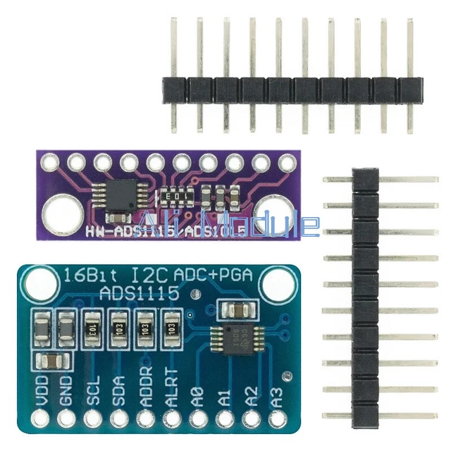 I2C ADS1115 ADS1015 Module ADC 4 channel with Pro Gain Amplifier for ...
