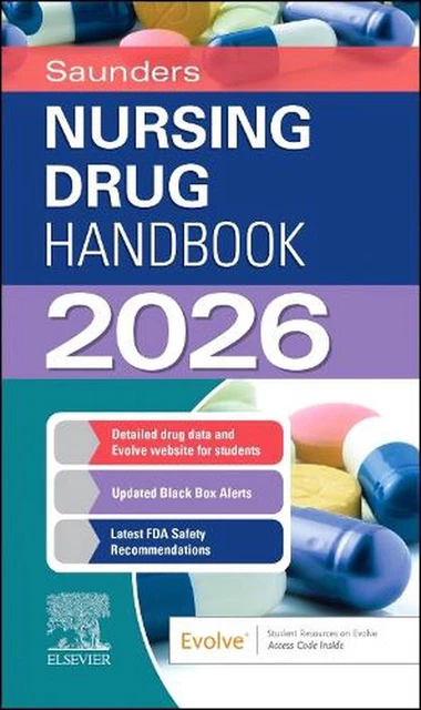 SAUNDERS NURSING DRUG Handbook 2026 by Robert Kizior Paperback Book £37 ...