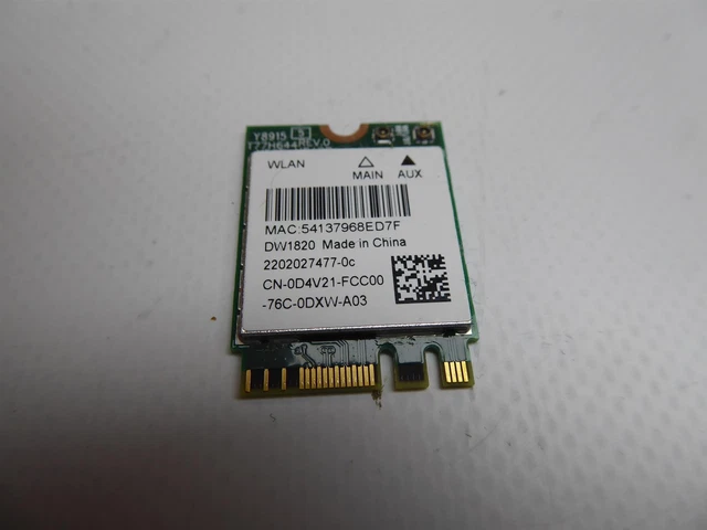 DELL LATITUDE E3380 WLAN Card Wifi Card 0D4V21 #4772 £15.58 - PicClick UK