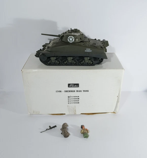 WILLIAM BRITAIN TOY Soldiers WW2 17496 Sherman M4A1 Tank American ...