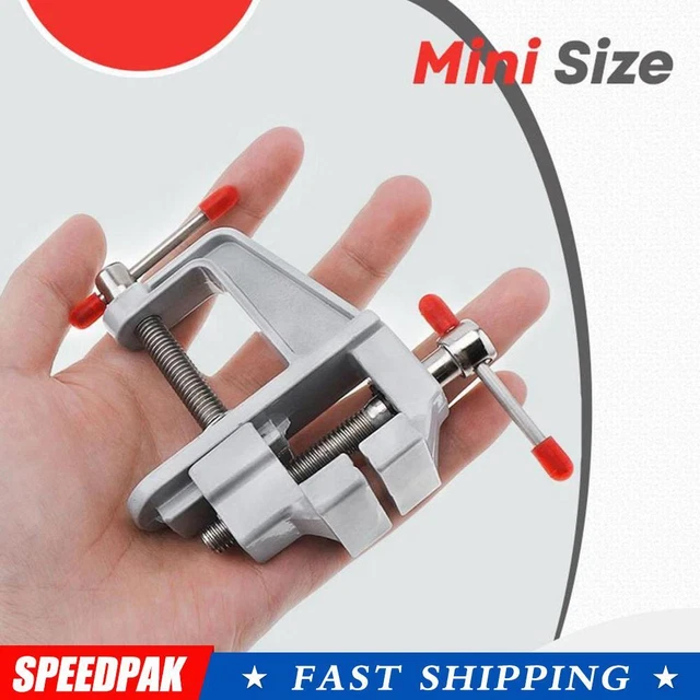 MINI TABLE BENCH vice 3.5'' Work Bench Clamp Swivel Craft Vice Tool ...