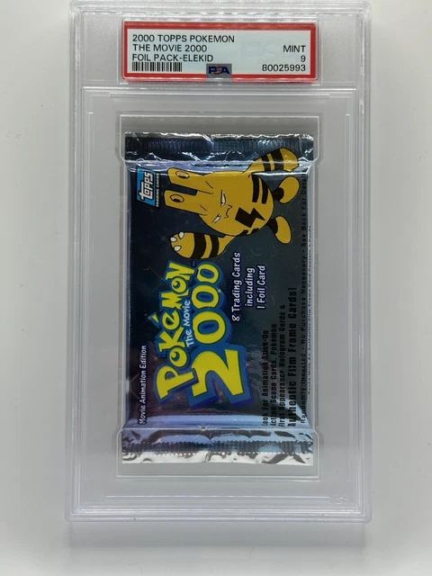 TOPPS POKEMON THE Movie 2000 Booster Pack Collector's Edition Elekid ...