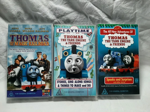 THOMAS THE TANK Engine vhs×3 bundle spooks & suprise,the magic Railroad ...