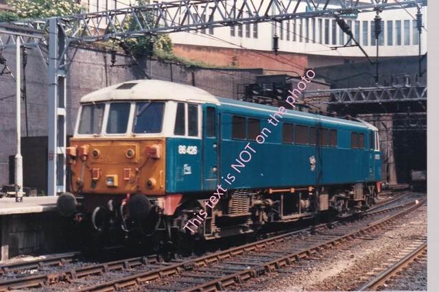 CLASS 86 LOCOMOTIVE 86426 Real Photo c1987 at Birmingham New Street £0. ...
