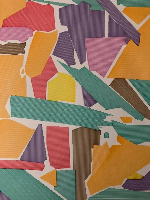 BEAUTIFUL ABSTRACT INK Drawing Abstraction 1980 Cubist Post Cubism ...