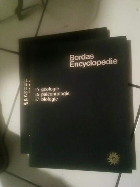LIVRE BORDAS ENCYCLOPÉDIE 55 Géologie 56 Paléontologie 57 Biologie EUR 3,00 - PicClick FR