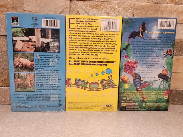 CLASSIC FAMILY MOVIE Vhs Lot Ferngully Land Before Time Benji American ...