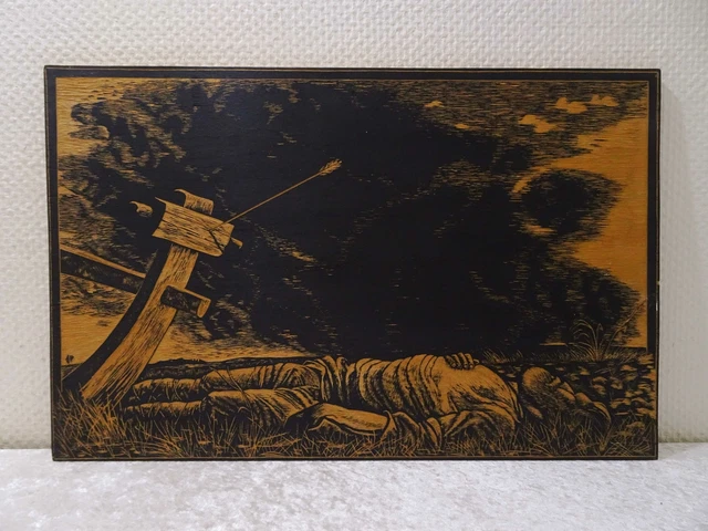 ANTIQUE PRESSURE STICK? for woodcuts? - Vintage - Fallen Hero Warrior £ ...